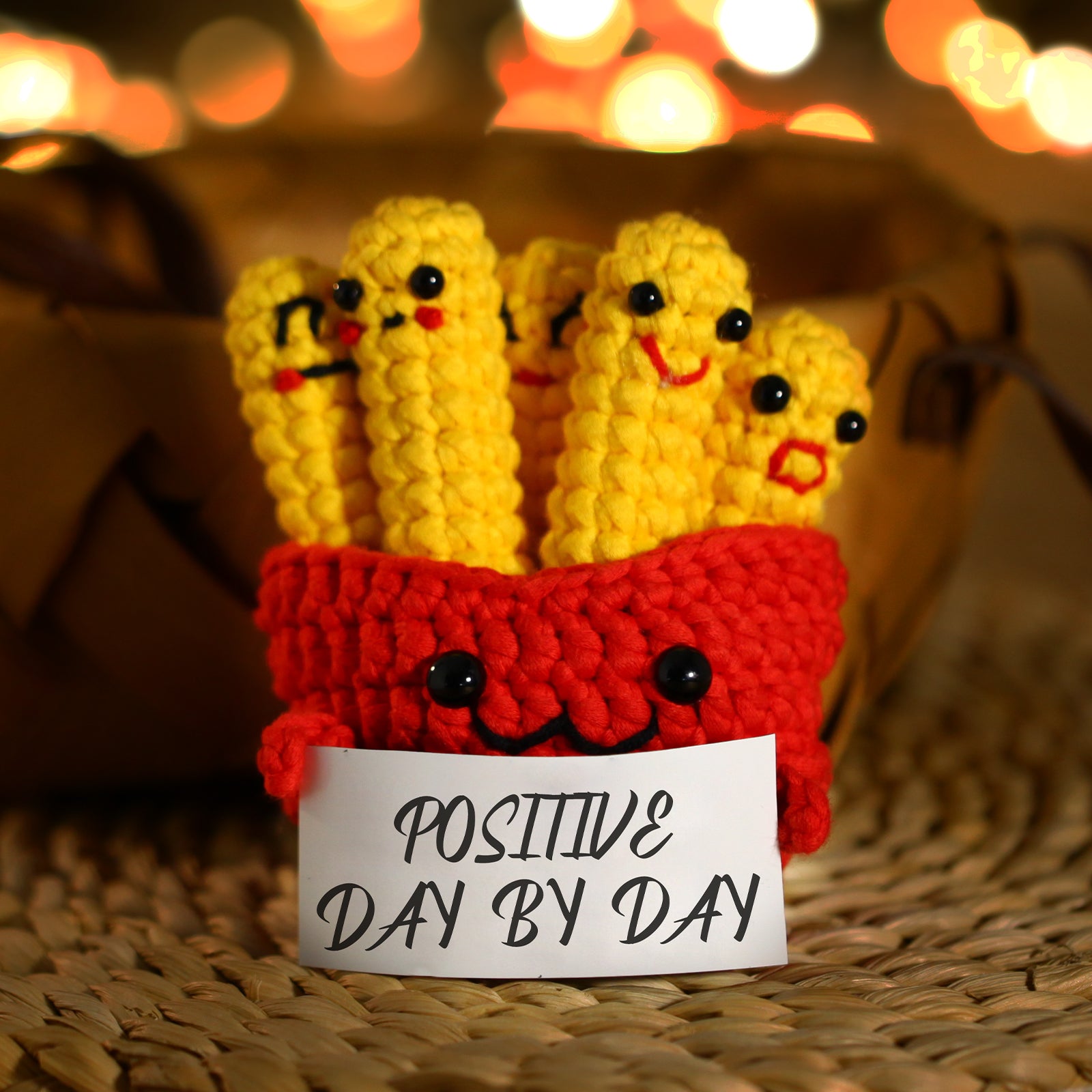 CROCHET BOX Positive Emotional Support Fries